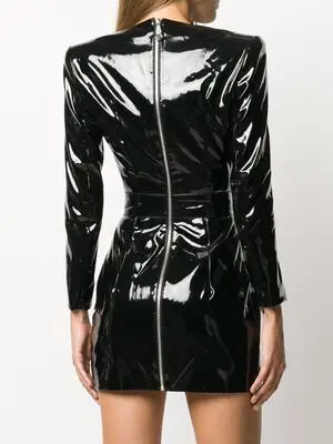 Philipp Plein Plunging V-neck Mini Dress