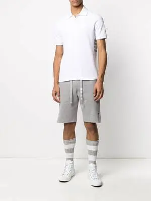 Thom Browne 4-bar Piqué Polo Shirt - White