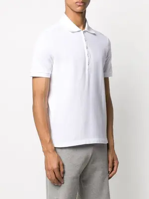 Thom Browne 4-bar Piqué Polo Shirt - White