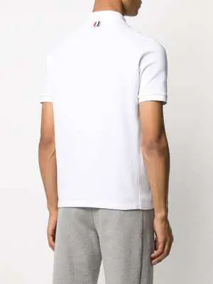 Thom Browne 4-bar Piqué Polo Shirt - White