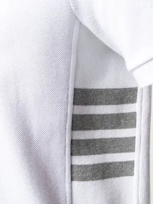 Thom Browne 4-bar Piqué Polo Shirt - White