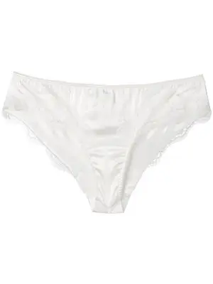 Dolce & Gabbana Lace Trim Briefs - White