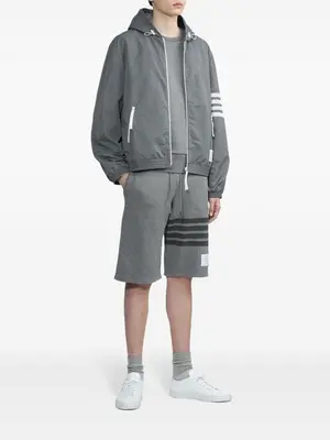 Thom Browne 4-bar Stripe Cotton Sweatshirt - Grey