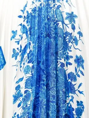 Valentino Garavani Ceramic Print Pleated Midi Skirt