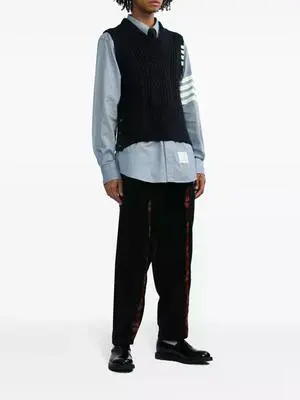 Thom Browne 4-bar Button-down Shirt - Blue