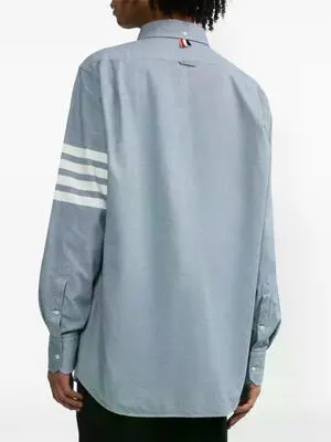 Thom Browne 4-bar Button-down Shirt - Blue