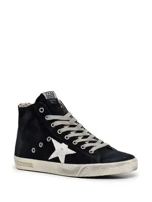 GOLDEN GOOSE Francy Suede High-top Sneakers - Blue