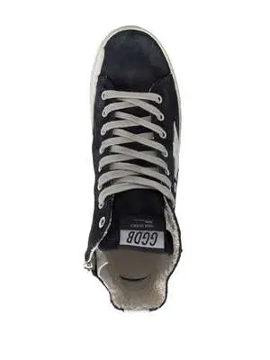 GOLDEN GOOSE Francy Suede High-top Sneakers - Blue