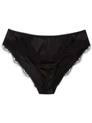 Dolce & Gabbana Lace Trim Briefs - Black