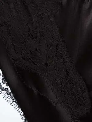 Dolce & Gabbana Lace Trim Briefs - Black