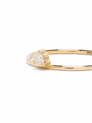 Mizuki 14kt Yellow Diamond Solitaire Ring