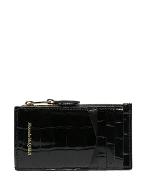 Alexander McQueen Skull Flat Zip Purse