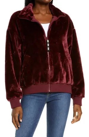 UGG Laken Mock Neck Fleece Jacket