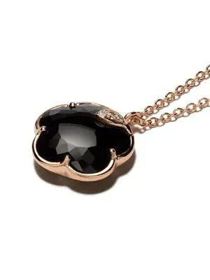 Pasquale Bruni 18kt Petit Joli Onyx And Diamond Necklace - Pink