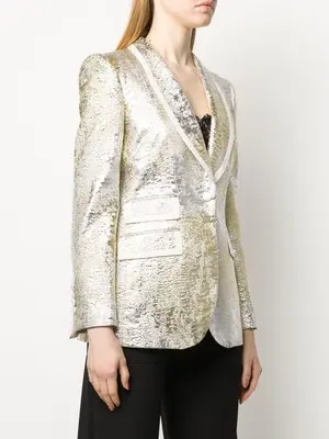 Dolce & Gabbana Metallic Textured Blazer