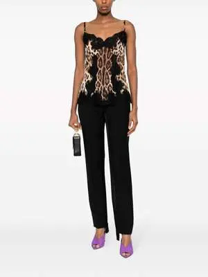 Dolce & Gabbana Leopard-print Satin Camisole Top