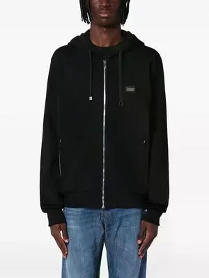 Dolce & Gabbana Cotton Hoodie - Black