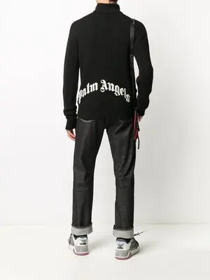 Palm Angels Logo Turtleneck Jumper