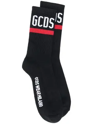Gcds Logo Band Socks - Black