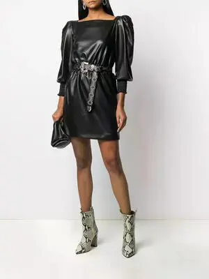 Philosophy Di Lorenzo Serafini Faux Leather Mini Dress
