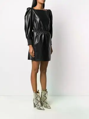 Philosophy Di Lorenzo Serafini Faux Leather Mini Dress