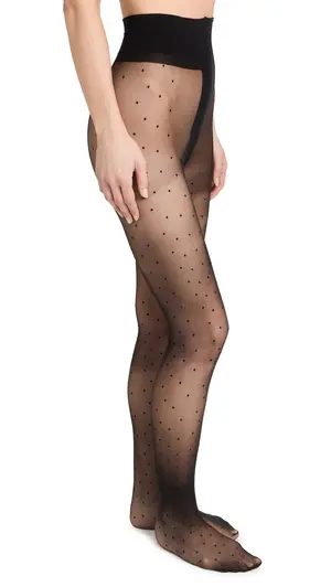 STEMS Paris Edit Sheer Double Dots Tights Set Of Two