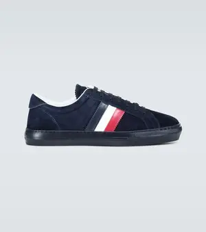 Moncler Monaco Lace Up Sneakers - Blue