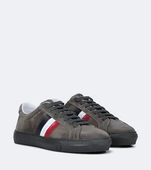 Moncler Monaco Suede Sneakers - Grey