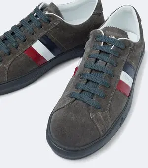 Moncler Monaco Suede Sneakers - Grey
