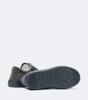 Moncler Monaco Suede Sneakers - Grey