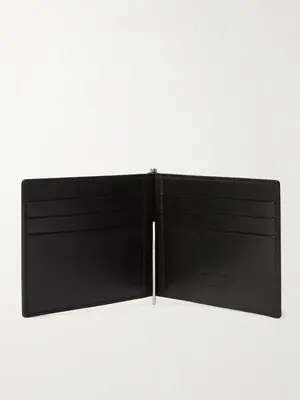 Saint Laurent Pebble-grain Leather Billfold Wallet With Money Clip