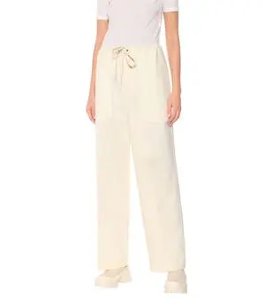 JIL SANDER Twill Wool-blend Wide-leg Pants
