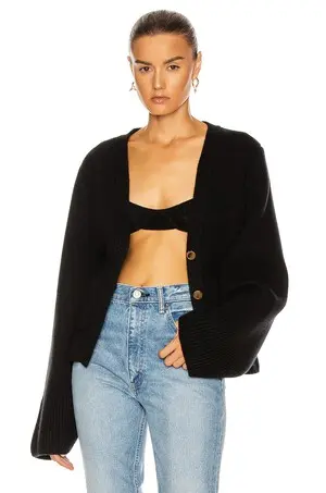 Slouchy Cropped Cardigans