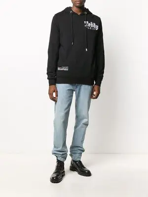 Philipp Plein Embroidered Teddy-print Hoodie
