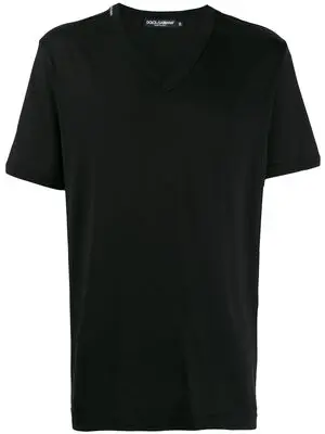 Dolce & Gabbana V-neck T-shirt - Black