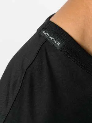 Dolce & Gabbana V-neck T-shirt - Black