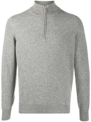 Brunello Cucinelli Zip-up Roll Neck Jumper