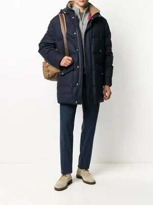 Brunello Cucinelli Zip-up Roll Neck Jumper