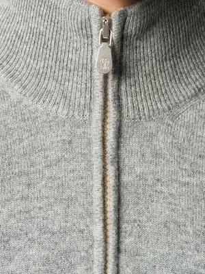 Brunello Cucinelli Zip-up Roll Neck Jumper