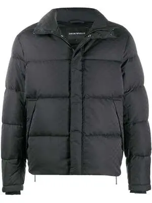 Emporio Armani Jacquard Quilted Puffer Jacket