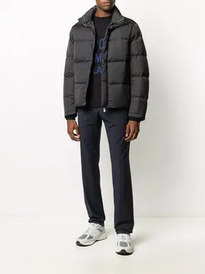Emporio Armani Jacquard Quilted Puffer Jacket