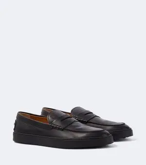TOD'S Leather Loafers - Black