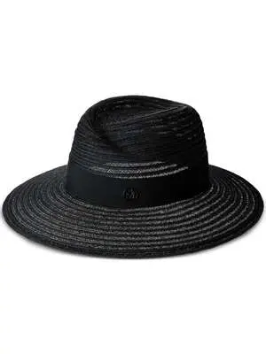 MAISON MICHEL Virginie Fedora Hat - Black