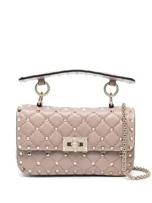 Valentino Garavani Rockstud Spike Shoulder Bag - Neutrals