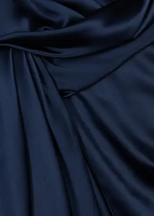 Talbot Runhof Bosworth Wrap-effect Satin Gown