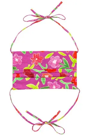 Bernadette Mask In Floral,pink