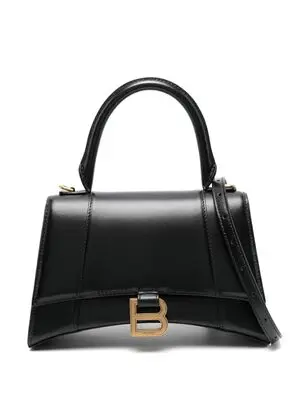 Balenciaga Small Hourglass Top-handle Bag - Black