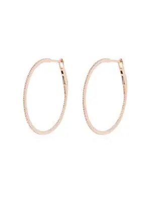 DANA REBECCA DESIGNS 14kt Diamond Hoop Earrings - Pink