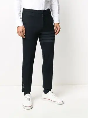 Thom Browne 4-bar Slim-fit Tonal Trousers - Blue