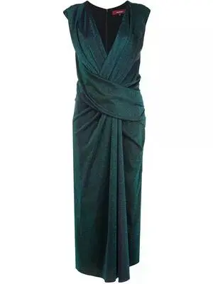Sies Marjan Gretchen Lurex Cocktail Dress - Green